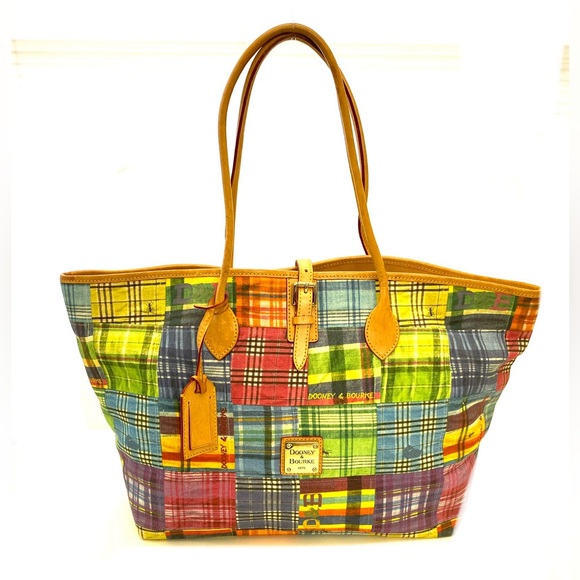 Dooney & Bourke | Bags | Dooney Bourke Madras Plaid Ants Picnic Large ...
